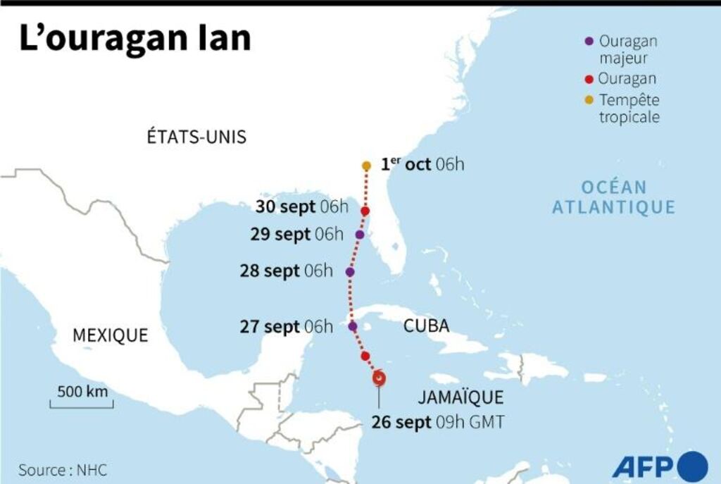 L'ouragan Ian menace Cuba après que Fiona a frappé le Canada L'ouragan Ian menace Cuba après que Fiona a frappé le Canada